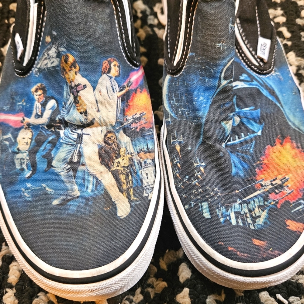 Vans Star Wars A New Hope Slip On Shoes Men Darth Vad… - Gem